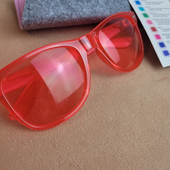Mood Vues | Accessories | Pink Shades Color Glasses Reddish Coral ...